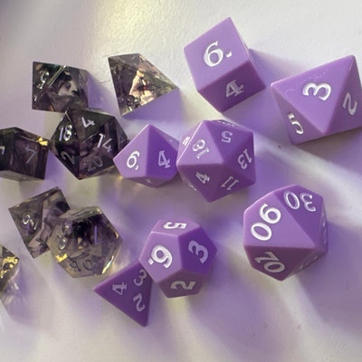 Shipwrecked Handmade Sharp Dice Teal/white/clear Resin Cast Dice Set of ...