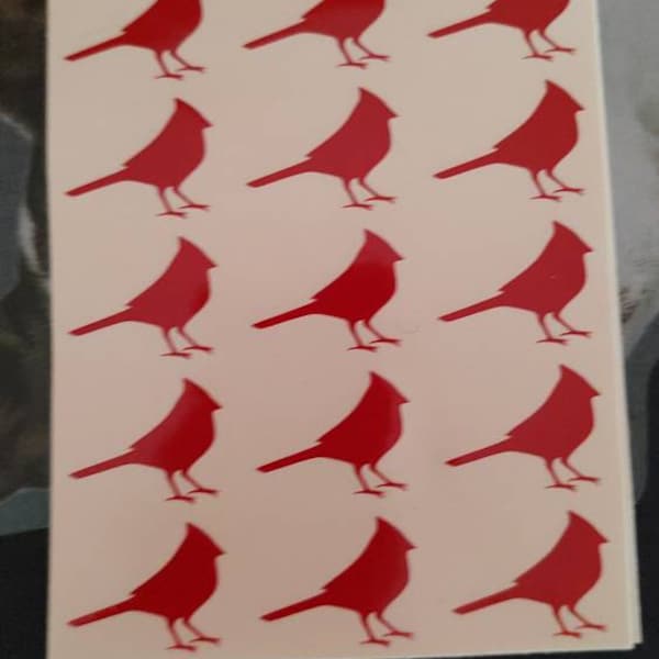 Cardinal Stickers, Cardinal Planner Stickers, Cardinal Sticker Set ...