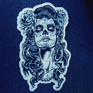 Catrina Sticker, Mexican Sticker, Day of the Dead, Catrina, Stickers ...
