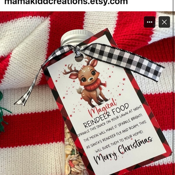 Magical Reindeer Food Tube, Christmas Traditions, Santa, Activities for ...