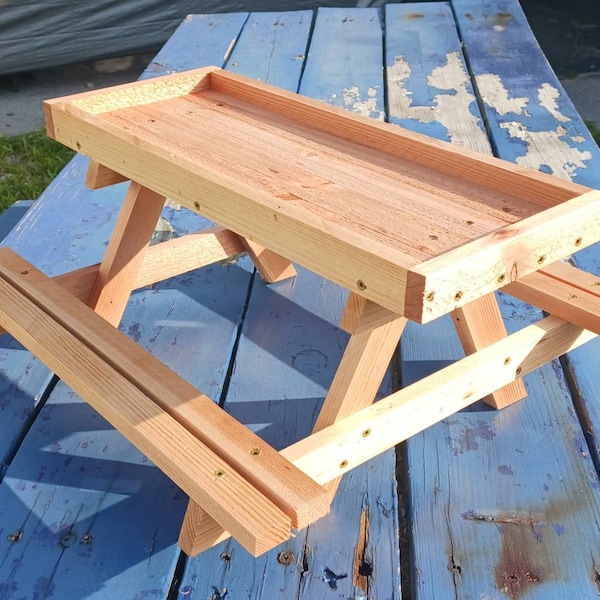 One Picket Chicnik Table Plans, Digital Plans, Chicken Table, Chicken ...