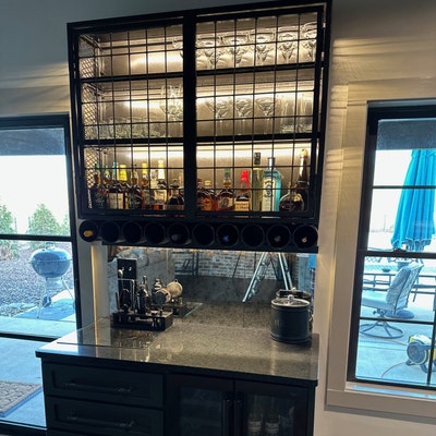 Wall Mounted Liquor Cabinet - Etsy