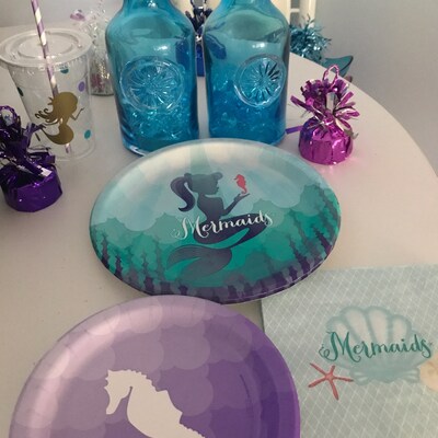 Mermaid Party Cups, Mermaid Birthday Party Cups, Mermaid Baby Shower ...