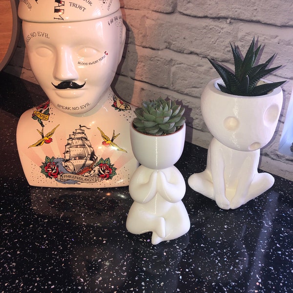 Fat Figure Planter | Planter | Desk Planter | Planter Pot | Gift ...