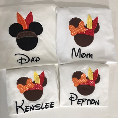 Thanksgiving Minnie,pilgrim Minnie Machine Embroidery Applique Design ...