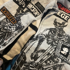 Terroriser 1 of 1 Custom Handmade Patchwork Reworked Vintage Crust Punk ...