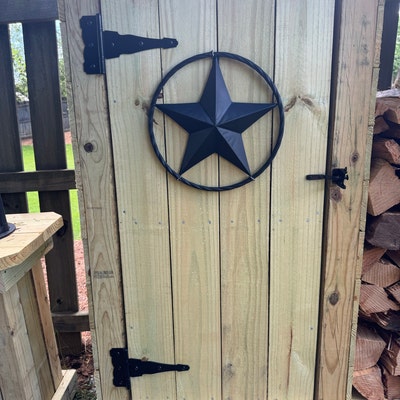 12,16, 24, 32,34,36,38 RUSTIC GREY Metal Barn Star Hand Painted Custom ...