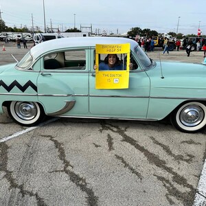 Lg Clam Shell Car Hood Decal Premium Fabric Art Car Decal, Peel & Stick ...