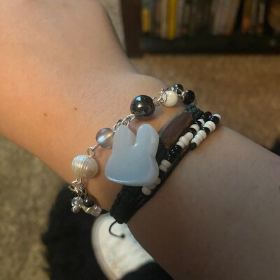 Wave to Earth Bracelet Flaws and All Handmade Beaded Charm Bracelet ...