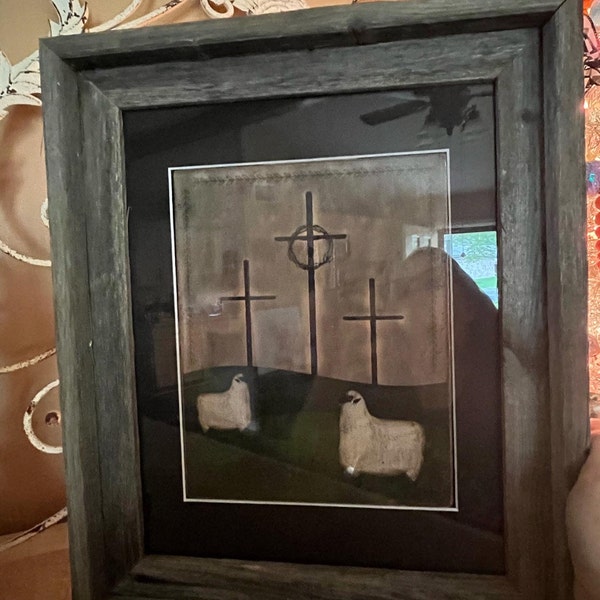 Handmade Primitive Folk Art Easter Spring Religious Christian Cross and ...