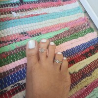 Toe Rings Stacking Toe Ring Cream Pearl Toe Ring Bridal Toe - Etsy Canada