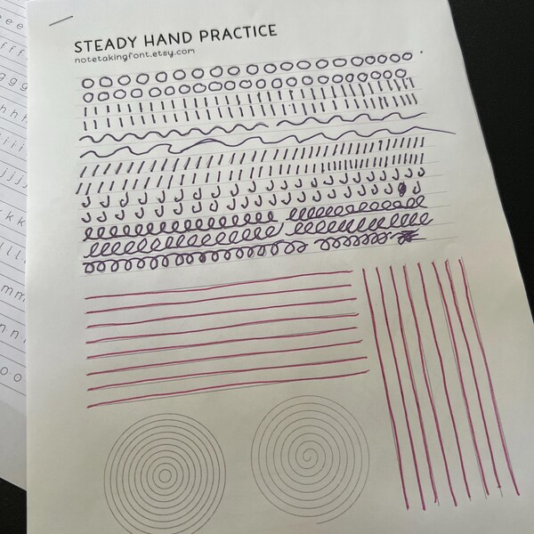 Cute Handwriting Practice Sheet, Neat Handwriting Workbook, Cute Hand ...