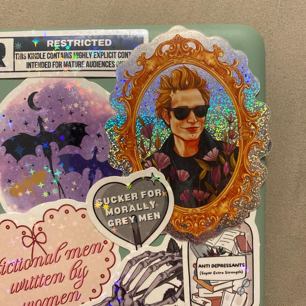 Sparkly Edward Cullen Twilight Glitter Sticker - Etsy