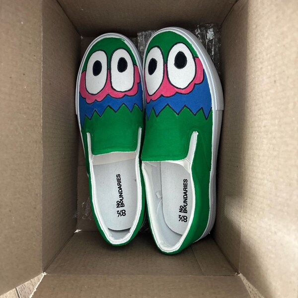 Phanatic Slip on Shoes | Hand Painted | Womens - Etsy