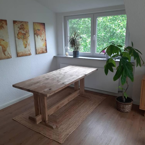 Rustic Dining Table Wood Table Industrial Desk Computer Desk Kitchen Table |walnut Table ...