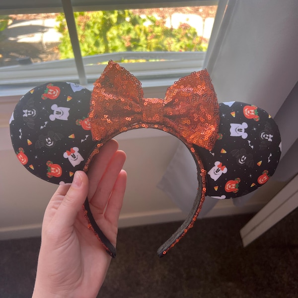 Halloween Inspired Mouse Ears, Minnie Ears, Mickey Ears, Disneyworld ...