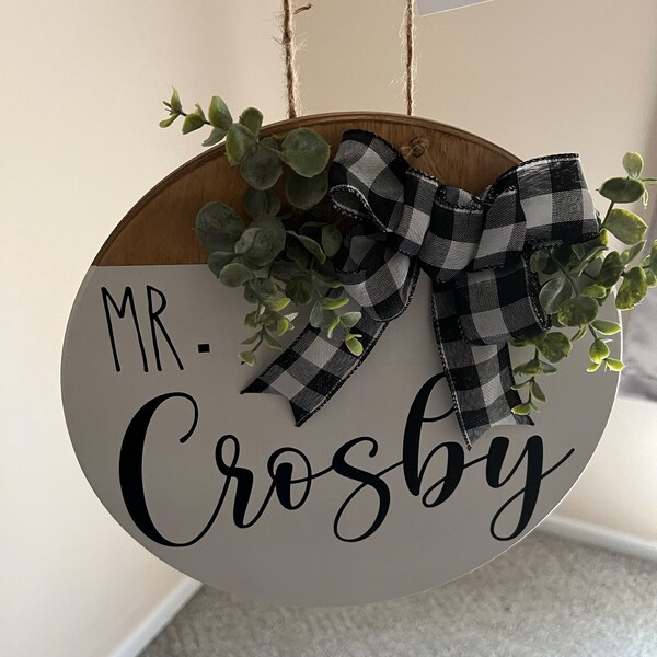 Personalized Teacher Custom Farmhouse Classroom Sign. Custom Teacher ...