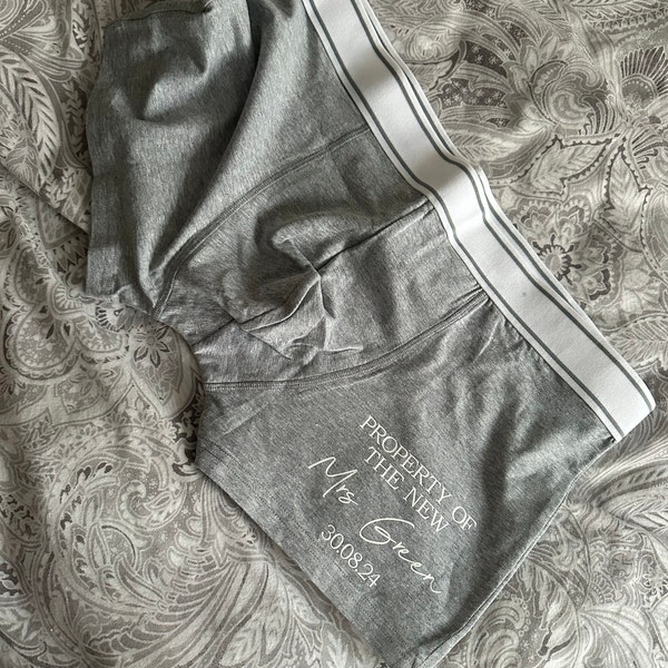 Groom Gift Grey Boxers and Bag Set, Property of the New Mrs Groom ...