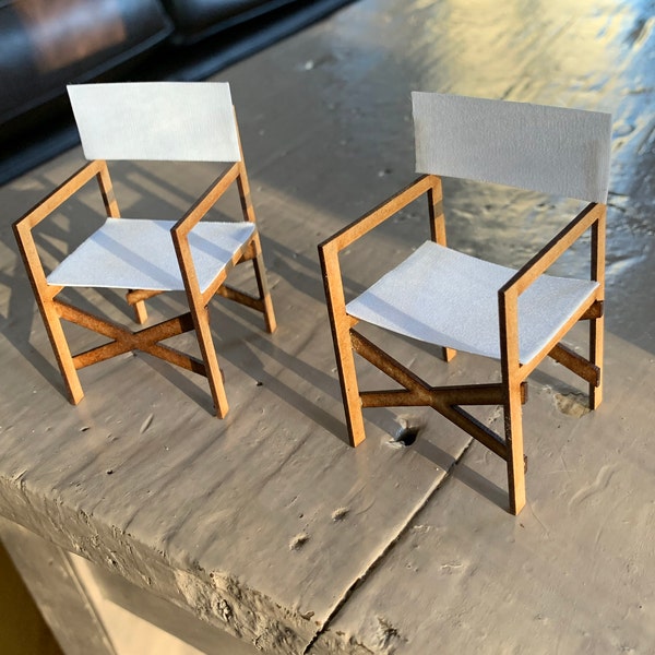 1:12 Directors Chairs (pair) Kit Designed for Collectors. - Etsy UK