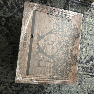 Wooden Card Box Family Tree 444.1 Wedding Card Box Wedding Card Holder ...