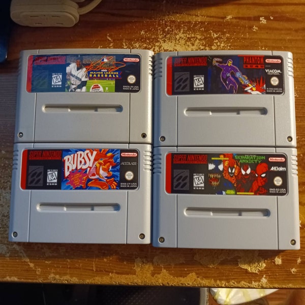 Super Famicom Cartridge Game Replacement Labels. Replace Your Game ...