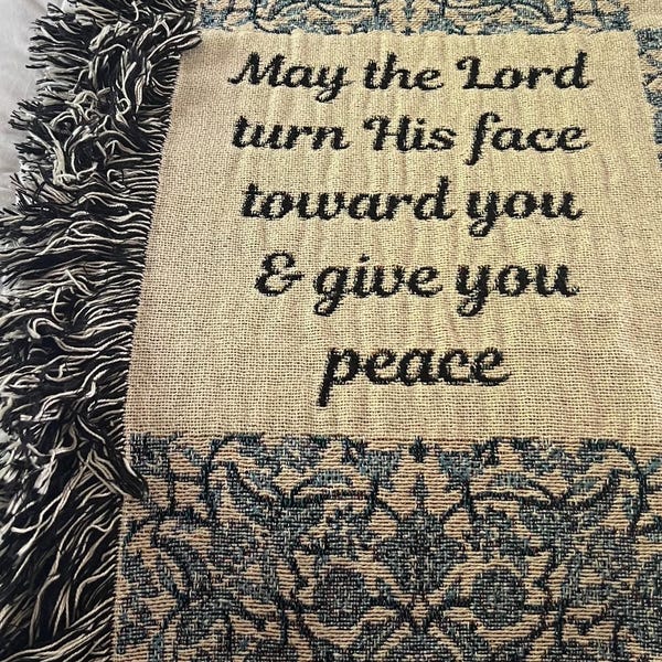 Prayer Blanket Bible Verse Woven Throw Scripture Throw Bible Verse ...