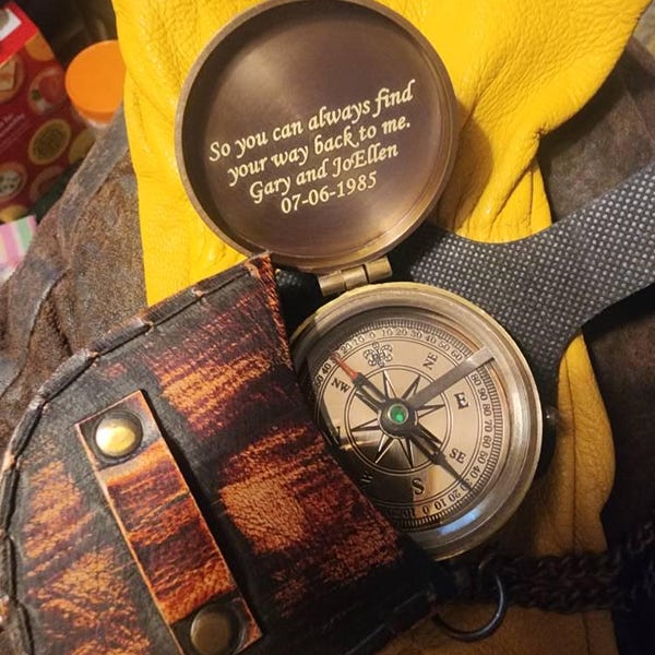 Engraved Compass, Christmas Present, Father’s Day Gift, Mother’s Day ...