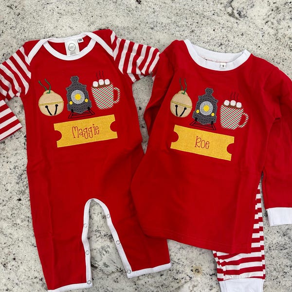 Personalized Kids Pajamas, Kids Monogram Pajamas, Kids Name Pajamas ...