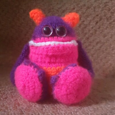 Wee Worry Monster Crochet Pattern PDF - Etsy