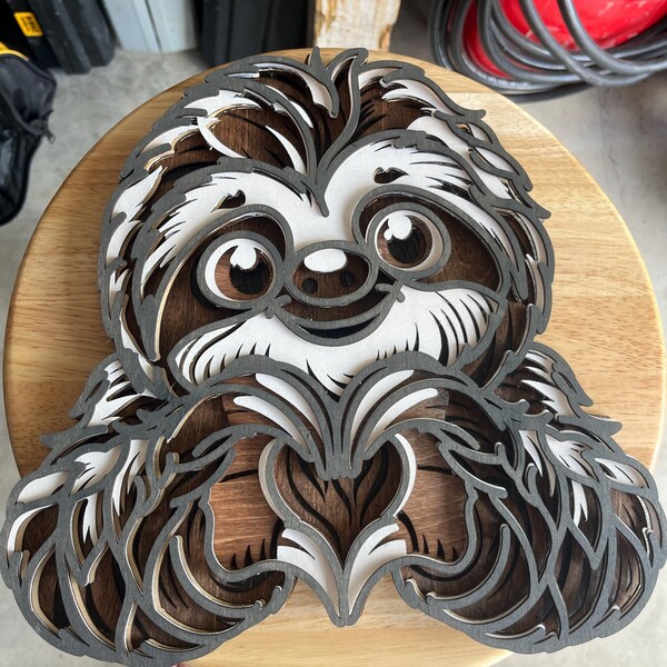 Sloth Multilayer SVG: 3D Mandala Laser Cut File (digital Download) - Etsy