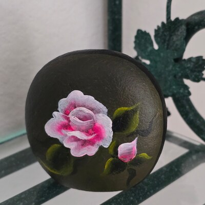 Polar Bear NORTHERN LIGHTS Painted Rock MAGNET - Etsy