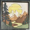 Layered Mountain Scene SVG Cut File for Laser Cutting, CNC Project ...