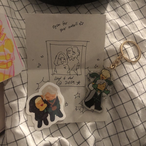 Lloyd and Sensei Garm Acrylic Charm - Etsy