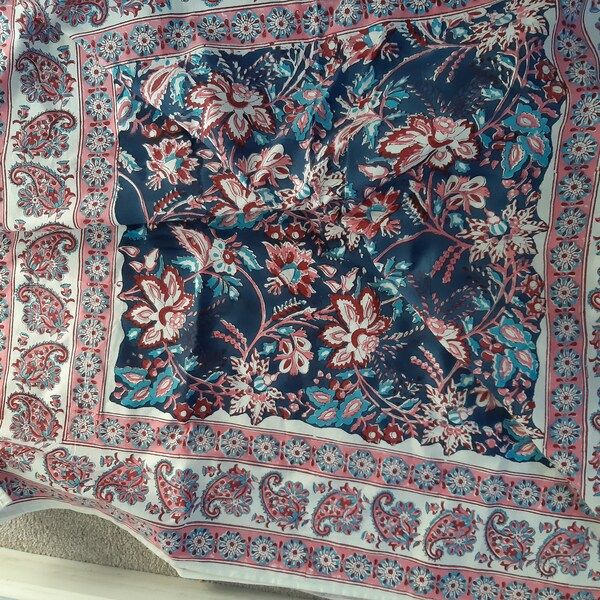 Hand Block Print Duvet Cover, Comforter Cover Set, Printed Fabric Duvet ...