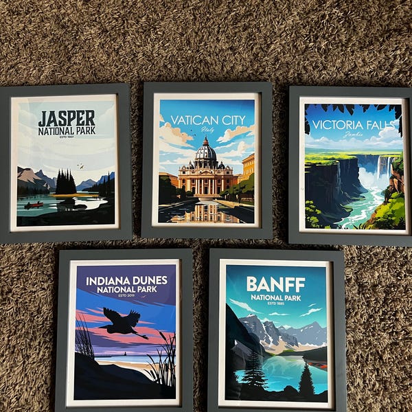 National Park Alphabet Print, Alphabet Poster, National Park Nursery ...