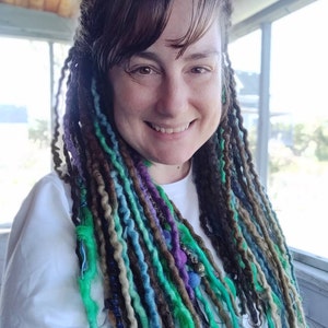 Dark Sprite Half Set of Wool Dreadlocks | Etsy