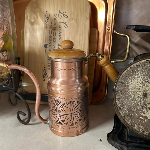 Handmade Copper Tea Kettle,stovetop Teapot,traditional Ottoman Copper ...