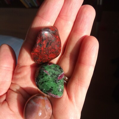 Ruby Zoisite Tumbled Stone Ruby Zoisite Tumbled Stones - Etsy