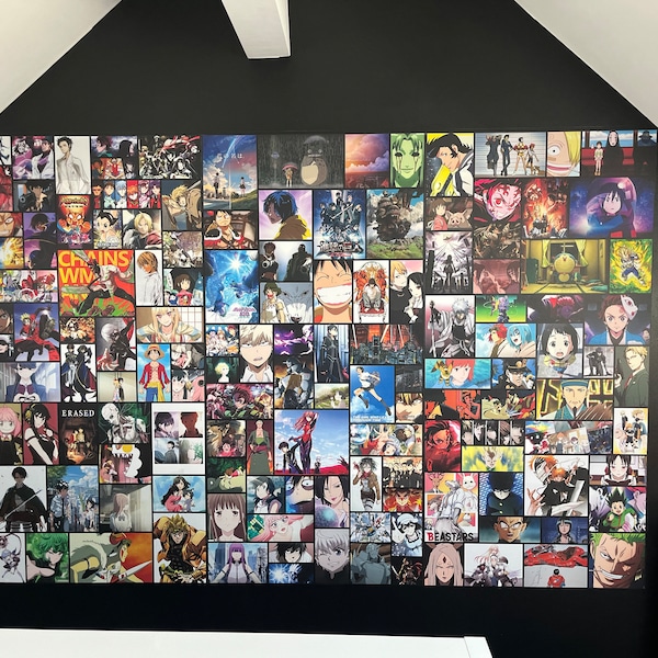 Anime Manga Collage Wallpaper: Removable or Traditional #24 - Etsy