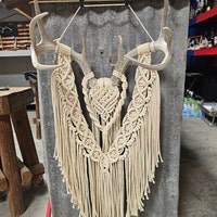 Macrame Antler Tutorial Pattern Wall Hanging, Digital Download, Witchy ...