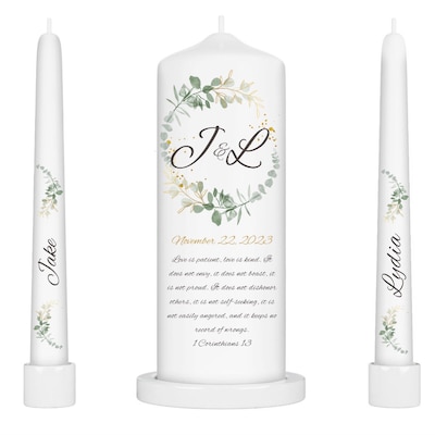 Personalized Wedding Candle Wedding Favors, Wedding Table Centerpiece ...