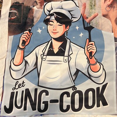Let Jung-cook BTS Jungkook Inspired Apron - Etsy