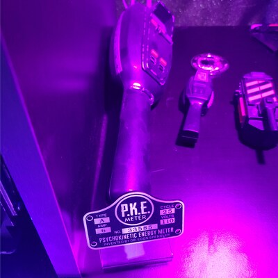 Custom GHOSTBUSTERS P.K.E. METER Specifications Data Plate Prop Serial ...
