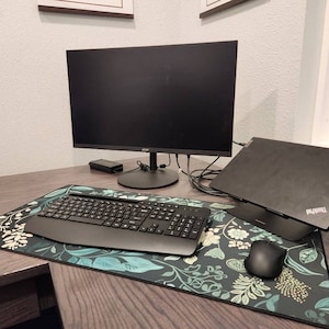 Beige Desk Mat Cute Aesthetic, Cozy Gamer Decor, Large Office Pad With ...