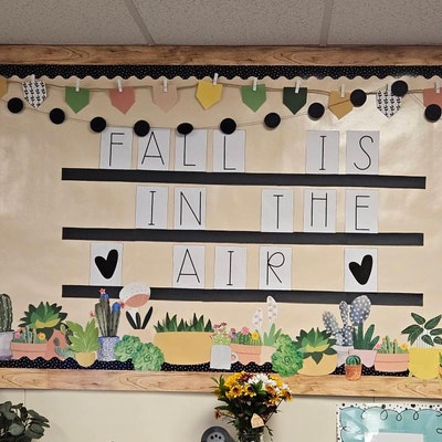 Boho Rainbow Classroom Door Decor Kit Back to School Easy - Etsy