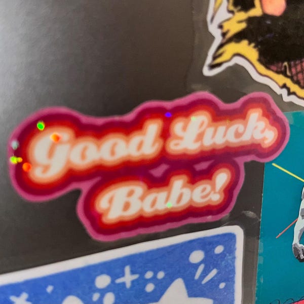 Good Luck, Babe Chappell Roan Water-resistant Vinyl Stickers - Etsy
