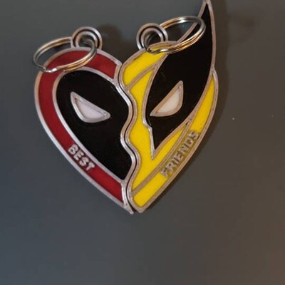 Deadpool Wolverine Pendant - Etsy
