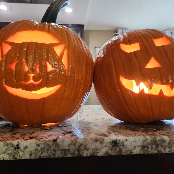 Printable Cute Ghost Pumpkin Carving Stencil Halloween Pumpkin Cute ...