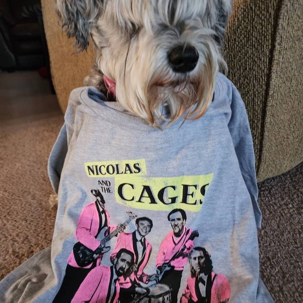 Nicolas Cage Band Shirt (the *original* Gnuyorker Hand Printed Design ...