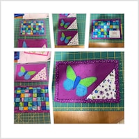 Log Cabin Cross Mug Rug Pattern - Etsy Canada